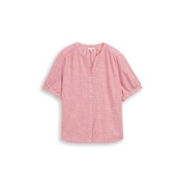 Tom Tailor Damen Plus Size - Bluse aus Baumwolle, rot, Uni, Gr. 50