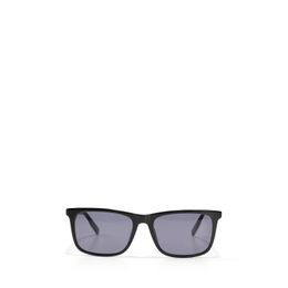 Tom Tailor Herren Eckige Sonnenbrille, schwarz, Uni, Gr. ONESIZE