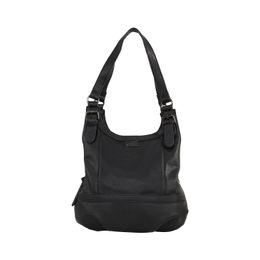 Tom Tailor Damen TTJUNA Shopper mit G&uuml;rtelelement, schwarz, Uni, Gr. ONESIZE