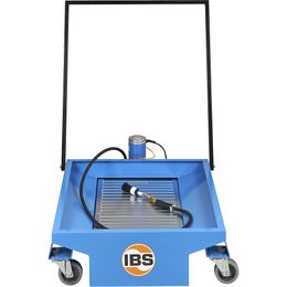 IBS Scherer Teilereinigungsger&auml;t flach und mobil, Tragf&auml;higkeit 100 kg, HxBxT 356 x 850 x 390 mm