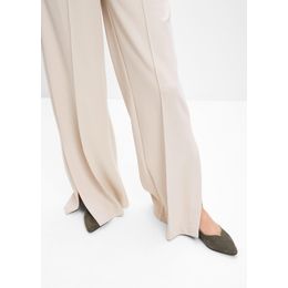 bonprix Ballerinas aus Veloursleder, gr&uuml;n, Gr.37, Elegante Ballerina aus Veloursleder, aus Veloursleder