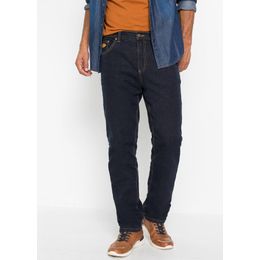 bonprix Thermo Classic-Fit-Jeans mit w&auml;rmendem Fleecefutter, blau, Gr.54, Warm gef&uuml;tterte Classic Fit Stretch-Thermojeans mit komfortabler Leibh&ouml;he, aus Fleece