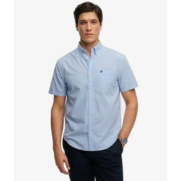 Superdry Herren Preppy Poplin Kurzarmhemd Blue - Gr&ouml;&szlig;e: Xxl 1041009000231LDS005