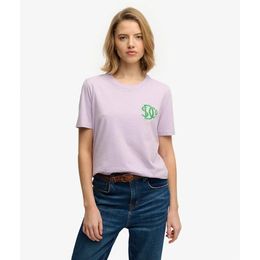 Superdry Damen Sd & co T-shirt in Lockerer Passform Purple - Gr&ouml;&szlig;e: 40 21024215024021YA019