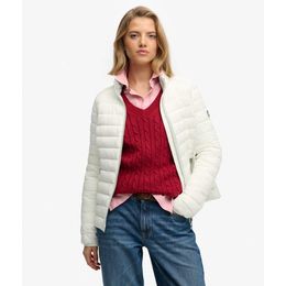 Superdry Damen Gesteppt Fuji Lite Jacke, Creme - Gr&ouml;&szlig;e: 42 208221850066371D020