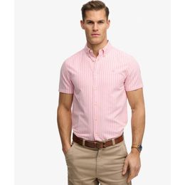 Superdry Herren Preppy Oxford Kurzarmhemd Pink - Gr&ouml;&szlig;e: XL 1041009000233J8Q004