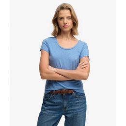 Superdry Damen Studios T-shirt mit Tiefem Ausschnitt Blue - Gr&ouml;&szlig;e: 40 2102422000172BYJ019