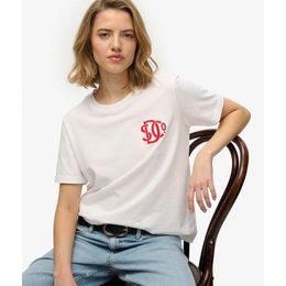 Superdry Damen Sd & co T-shirt in Lockerer Passform White - Gr&ouml;&szlig;e: 38 210242150240201C017