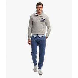 Superdry Herren Essential Logo Jogginghose mit B&uuml;rstung Blue - Gr&ouml;&szlig;e: L 106191460031311V003