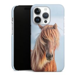 DeinDesign iPhone 14 Pro Handy Premium Case Smartphone Handyh&uuml;lle Schutzh&uuml;lle matt Animals Animal Look Horse Premium Case