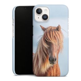 DeinDesign iPhone 14 Handy Premium Case Smartphone Handyh&uuml;lle Schutzh&uuml;lle matt Animals Animal Look Horse Premium Case