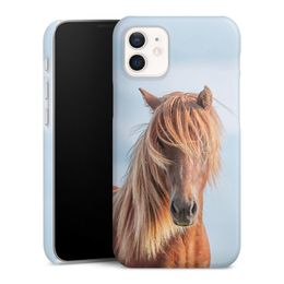 DeinDesign iPhone 12 mini Handy Premium Case Smartphone Handyh&uuml;lle Schutzh&uuml;lle gl&auml;nzend Animals Animal Look Horse Premium Case