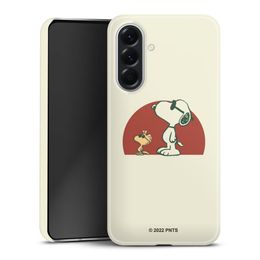 DeinDesign Galaxy A56 5G Handy Premium Case Smartphone Handyh&uuml;lle Schutzh&uuml;lle gl&auml;nzend Snoopy Official Licensed Product Kindheit Premium Case