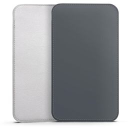DeinDesign iPhone 13 Handy H&uuml;lle Tasche Sleeve Socke Schutzh&uuml;lle Unicoloured Anthracite Grey Sleeve