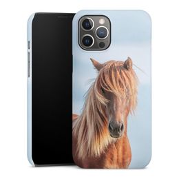 DeinDesign iPhone 12 Pro Max Handy Premium Case Smartphone Handyh&uuml;lle Schutzh&uuml;lle matt Animals Animal Look Horse Premium Case