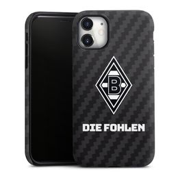 DeinDesign iPhone 11 Handy Panzer Handyh&uuml;lle robuste Outdoor H&uuml;lle Schutzh&uuml;lle matt Carbon Borussia M&ouml;nchengladbach Gladbach Tough Case