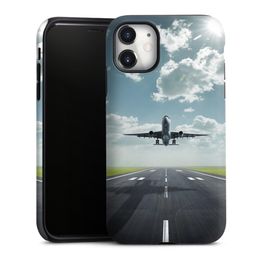 DeinDesign iPhone 11 Handy Panzer Handyh&uuml;lle robuste Outdoor H&uuml;lle Schutzh&uuml;lle matt Urlaub Airplane Wanderlust Tough Case
