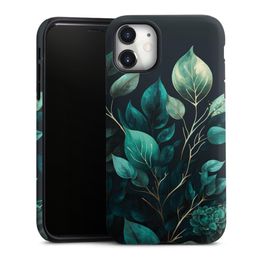 DeinDesign iPhone 11 Handy Panzer Handyh&uuml;lle robuste Outdoor H&uuml;lle Schutzh&uuml;lle matt Leaves Eukalyptus Black Tough Case