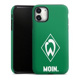 DeinDesign iPhone 11 Handy Panzer Handyh&uuml;lle robuste Outdoor H&uuml;lle Schutzh&uuml;lle matt Moin Official Licensed Product Sv Werder Bremen Tough Case