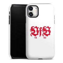 DeinDesign iPhone 11 Handy Panzer Handyh&uuml;lle robuste Outdoor H&uuml;lle Schutzh&uuml;lle matt Official Licensed Product Lettering Vfb Stuttgart Tough Case