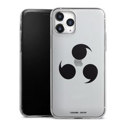 DeinDesign iPhone 11 Pro Handy Slim Case Silikon Handyh&uuml;lle transparent H&uuml;lle extra d&uuml;nn Jutsu Naruto Shippuden Sharingan Silikon Slim Case