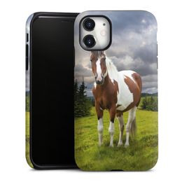 DeinDesign iPhone 11 Handy Panzer Handyh&uuml;lle robuste Outdoor H&uuml;lle Schutzh&uuml;lle matt Meadow Nature Horse Tough Case