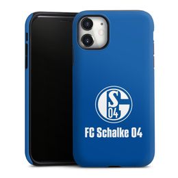 DeinDesign iPhone 11 Handy Panzer Handyh&uuml;lle robuste Outdoor H&uuml;lle Schutzh&uuml;lle matt Fc Schalke 04 Official Licensed Product Logo Tough Case
