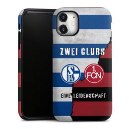 DeinDesign iPhone 11 Handy Panzer Handyh&uuml;lle robuste Outdoor H&uuml;lle Schutzh&uuml;lle matt Fc Schalke 04 Friendship 1. Fc N&uuml;rnberg Tough Case