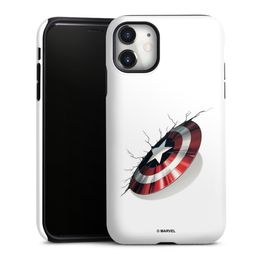 DeinDesign iPhone 11 Handy Panzer Handyh&uuml;lle robuste Outdoor H&uuml;lle Schutzh&uuml;lle matt Captain America Official Licensed Product Marvel Tough Case
