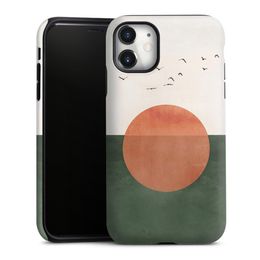 DeinDesign iPhone 11 Handy Panzer Handyh&uuml;lle robuste Outdoor H&uuml;lle Schutzh&uuml;lle matt Sunset Bird Sunshine Tough Case