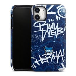 DeinDesign iPhone 11 Handy Panzer Handyh&uuml;lle robuste Outdoor H&uuml;lle Schutzh&uuml;lle matt Hertha Bsc Official Licensed Product Graffiti Tough Case