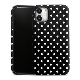 DeinDesign iPhone 11 Handy Panzer Handyh&uuml;lle robuste Outdoor H&uuml;lle Schutzh&uuml;lle matt Retro Points Polka Dots Tough Case