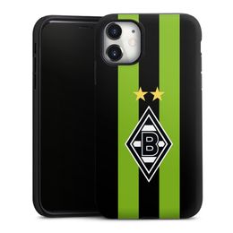 DeinDesign iPhone 11 Handy Panzer Handyh&uuml;lle robuste Outdoor H&uuml;lle Schutzh&uuml;lle matt Borussia M&ouml;nchengladbach Gladbach Stripes Tough Case