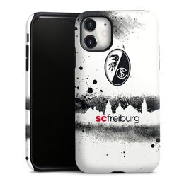DeinDesign iPhone 11 Handy Panzer Handyh&uuml;lle robuste Outdoor H&uuml;lle Schutzh&uuml;lle matt Logo Sc Freiburg Skyline Tough Case