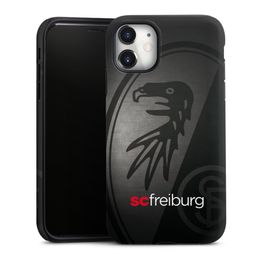 DeinDesign iPhone 11 Handy Panzer Handyh&uuml;lle robuste Outdoor H&uuml;lle Schutzh&uuml;lle matt Sc Freiburg Official Licensed Product Metallic Look Tough Case