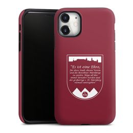 DeinDesign iPhone 11 Handy Panzer Handyh&uuml;lle robuste Outdoor H&uuml;lle Schutzh&uuml;lle matt 1. Fc N&uuml;rnberg Bundesliga Merchandise Tough Case