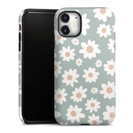 DeinDesign iPhone 11 Handy Panzer Handyh&uuml;lle robuste Outdoor H&uuml;lle Schutzh&uuml;lle matt Daisy Muster Flowers Tough Case