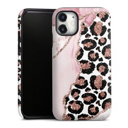 DeinDesign iPhone 11 Handy Panzer Handyh&uuml;lle robuste Outdoor H&uuml;lle Schutzh&uuml;lle matt Leopard Glitzer Marble Tough Case