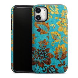 DeinDesign iPhone 11 Handy Panzer Handyh&uuml;lle robuste Outdoor H&uuml;lle Schutzh&uuml;lle matt Flowers Ornament Vintage Tough Case