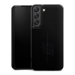DeinDesign Galaxy S22 Handy Slim Case extra d&uuml;nn Silikon Handyh&uuml;lle schwarz H&uuml;lle Konoha Sasuke Naruto Shippuden Silikon Slim Case