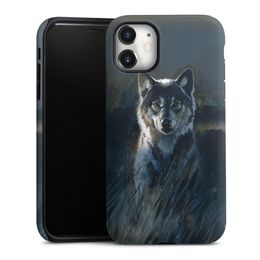DeinDesign iPhone 11 Handy Panzer Handyh&uuml;lle robuste Outdoor H&uuml;lle Schutzh&uuml;lle matt Nature Painting Wolf Tough Case