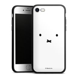 DeinDesign iPhone SE (2022) Handy Premium Silikon H&uuml;lle Handyh&uuml;lle schwarz Case Rabbit Miffy Dick Bruna Silikon Premium Case