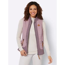WITT Damen Weste mit Nietenverzierung, mauve, Gr&ouml;&szlig;e 38