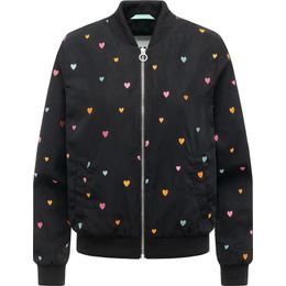 Ragwear Between-Season Jacket ' Lunara Hearts ' female Black size M