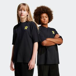 T-Shirt adidas originals "adidas originals X SMILEY WORLD KIDS", Jungen, Gr. 158, schwarz, Obermaterial: 100% Baumwolle, Rundhals, Shirts T-Shirt, sportlicher Stil, f&uuml;r Kinder und Teens, mit Rundhalsausschnitt