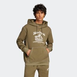 Kapuzensweatshirt adidas originals "WABASH HOODIE", Herren, Gr. L, gr&uuml;n (olive strata), Obermaterial: 100% Baumwolle, angesetztes B&uuml;ndchen, Sweatshirts Kapuzensweatshirt