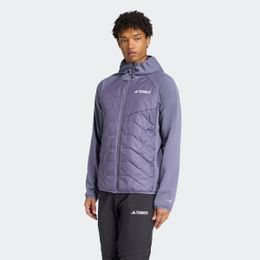 Outdoorjacke adidas terrex "MULTI CLIMAWARM ISOLIERENDE HYBRID", Herren, Gr. L, preloved violet, Obermaterial: 100% Polyester, Jacken Outdoorjacke