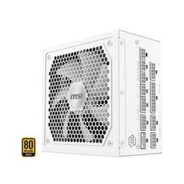 MSI MAG A1000GL PCIE5 WHITE, PC-Netzteil wei&szlig;, 1x 12-Pin High Power GPU, 4x PCIe, Kabelmanagement, 1000 Watt