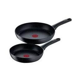 Tefal Pfannen-Set Black Stone, 2-teilig schwarz, &Oslash; 28cm, &Oslash; 24cm