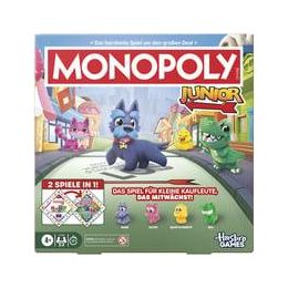 Hasbro Monopoly Junior Square 2 In 1, Gesellschaftsspiel